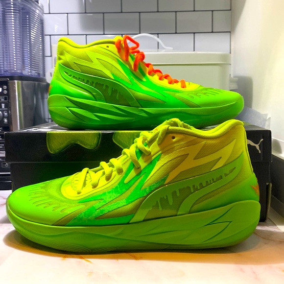 Puma | Shoes | Puma Mb2 Slime Color Way Size 0 | Poshmark